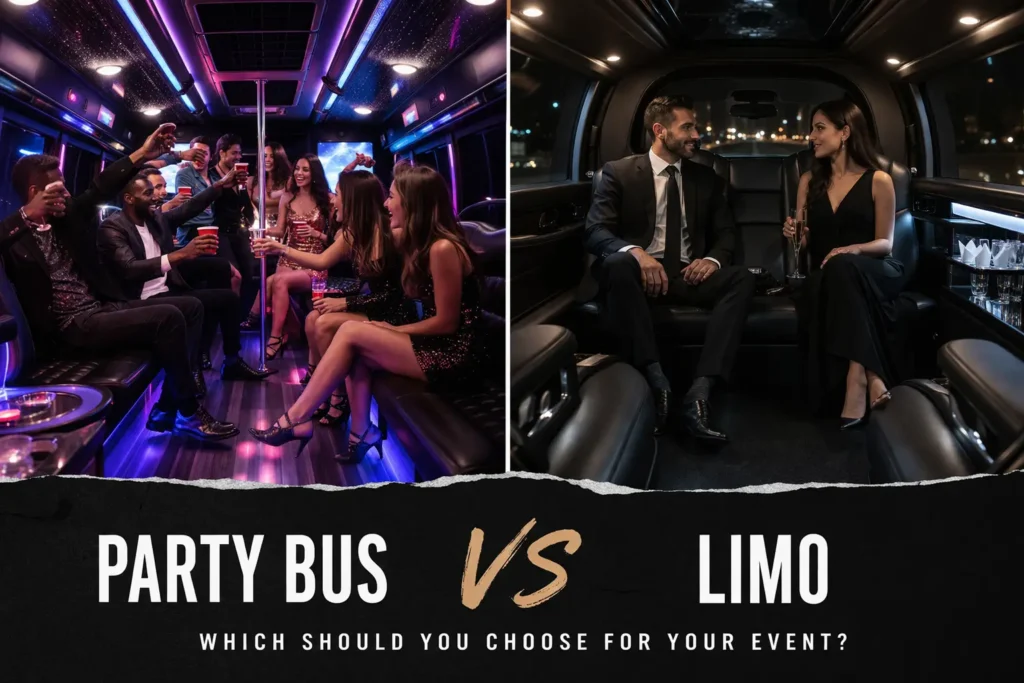 Party Bus vs Limo – Which Option Is Right for Your Event? - MGM LIMO